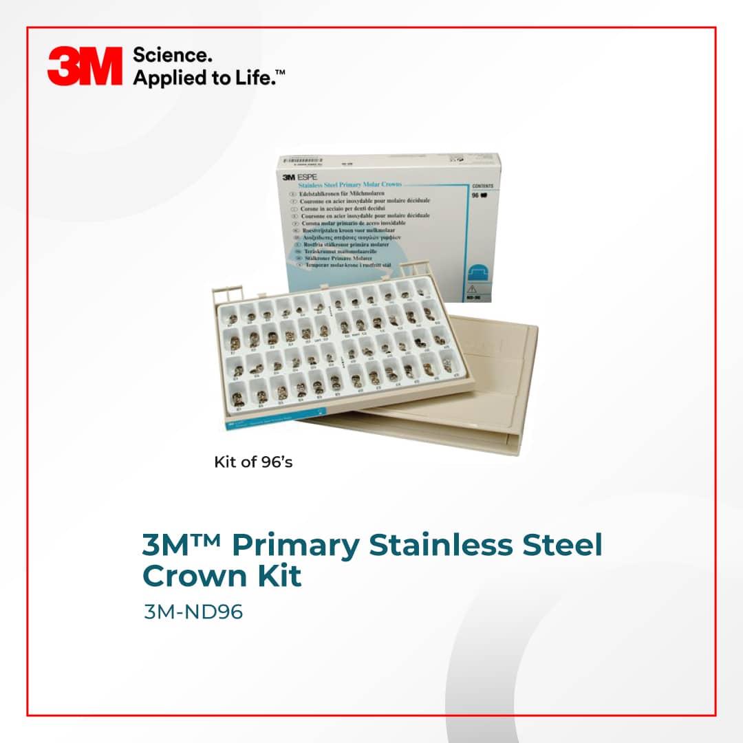 3M™ ESPE™ Stainless Steel Primary Molar Crowns Set - Galla Dental