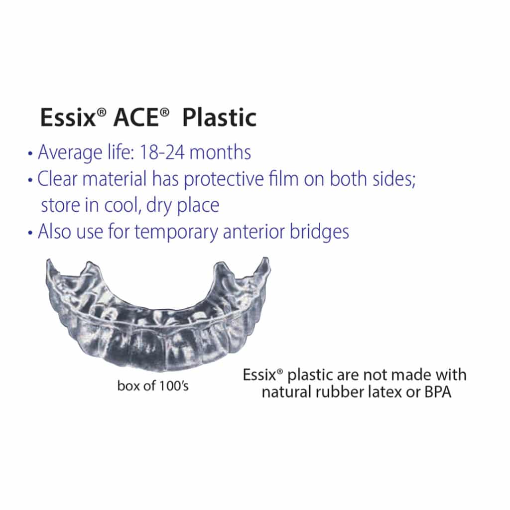 Essix Ace Plastic 1mm 5" Square - Galla Dental