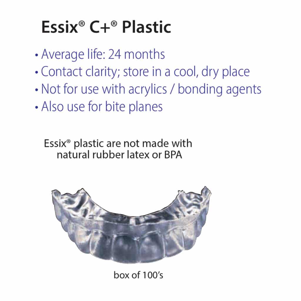 Essix C+ Plastic 1mm 5" Square - Galla Dental